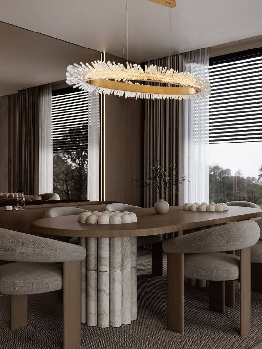 Shop Copper Beam Linear LED Pendant Light | Hybec Deco